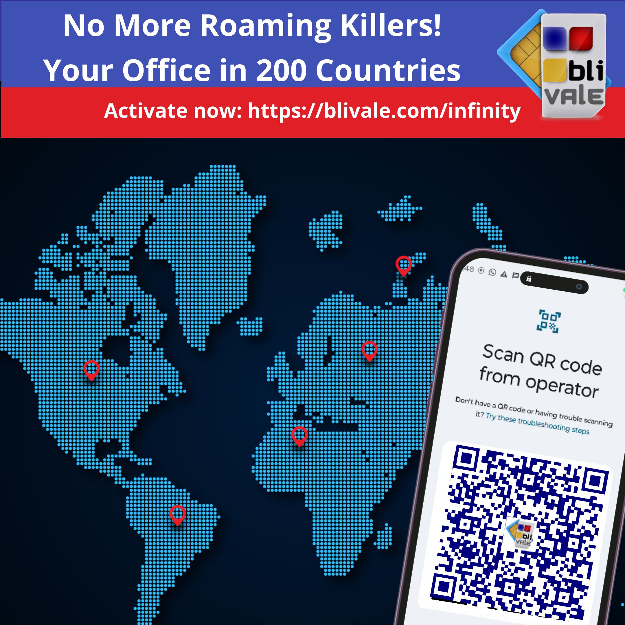 No More Roaming Killers! 🚫 Your Office in 200 Countries