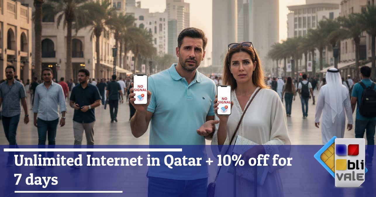 Unlimited Internet in Qatar + 10% off for 7 days